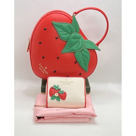 kate spade | Bags | Nwt Set Kate Spade Strawberry Dreams 3d Crossbody ...